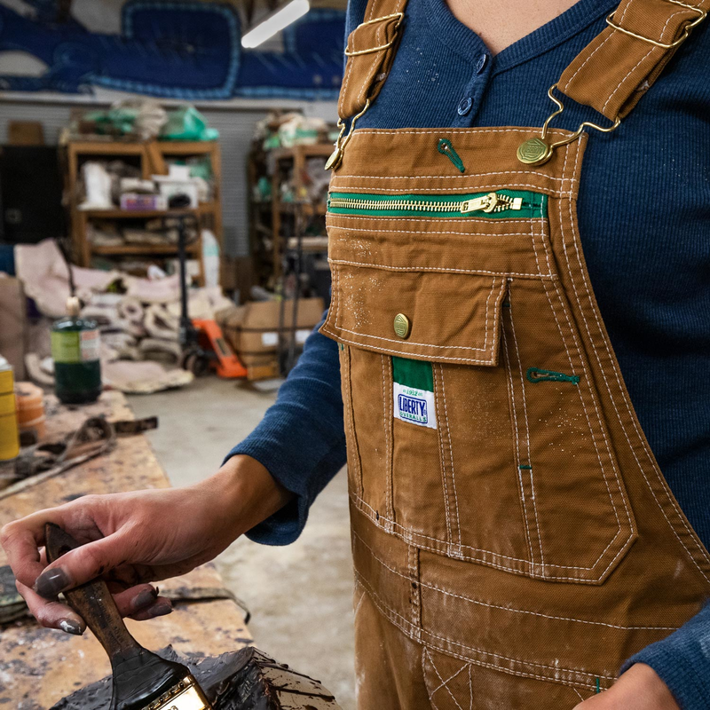 Liberty® Brown Duck Bib Overalls – Flutter